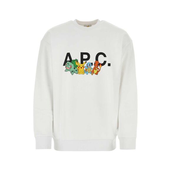 A.P.C. | Sweaters | Apc White Cotton Apc X Pokemon The Crew Sweatshirt ...